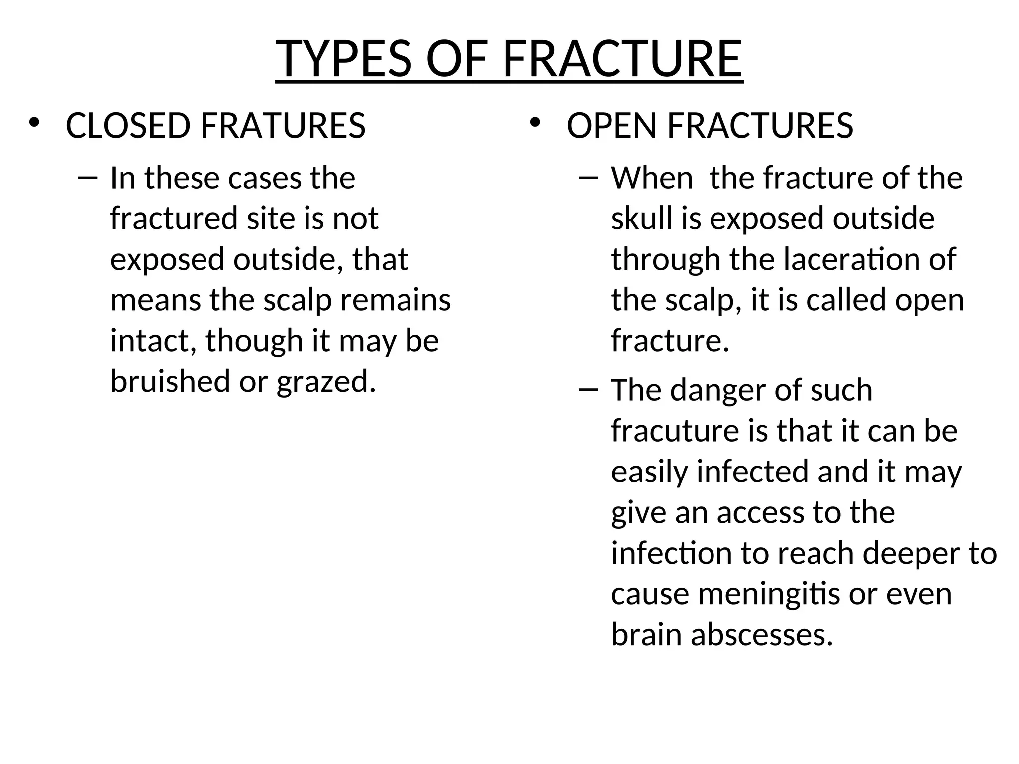 FRACTURE OF THE VAULT OF THE SKULL .ppt