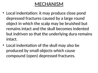 FRACTURE OF THE VAULT OF THE SKULL .ppt