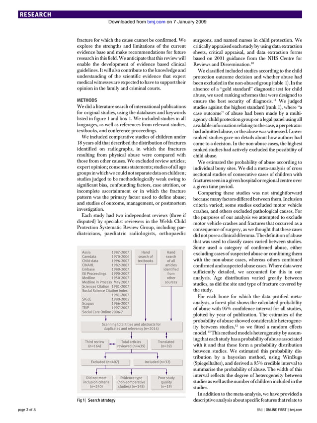 Fracture patterns abuse kemp bmj 2008 | PDF