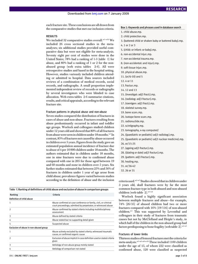 Fracture patterns abuse kemp bmj 2008 | PDF