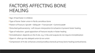 Basic anatomy of Bone , Fracture and Healing | PPTX