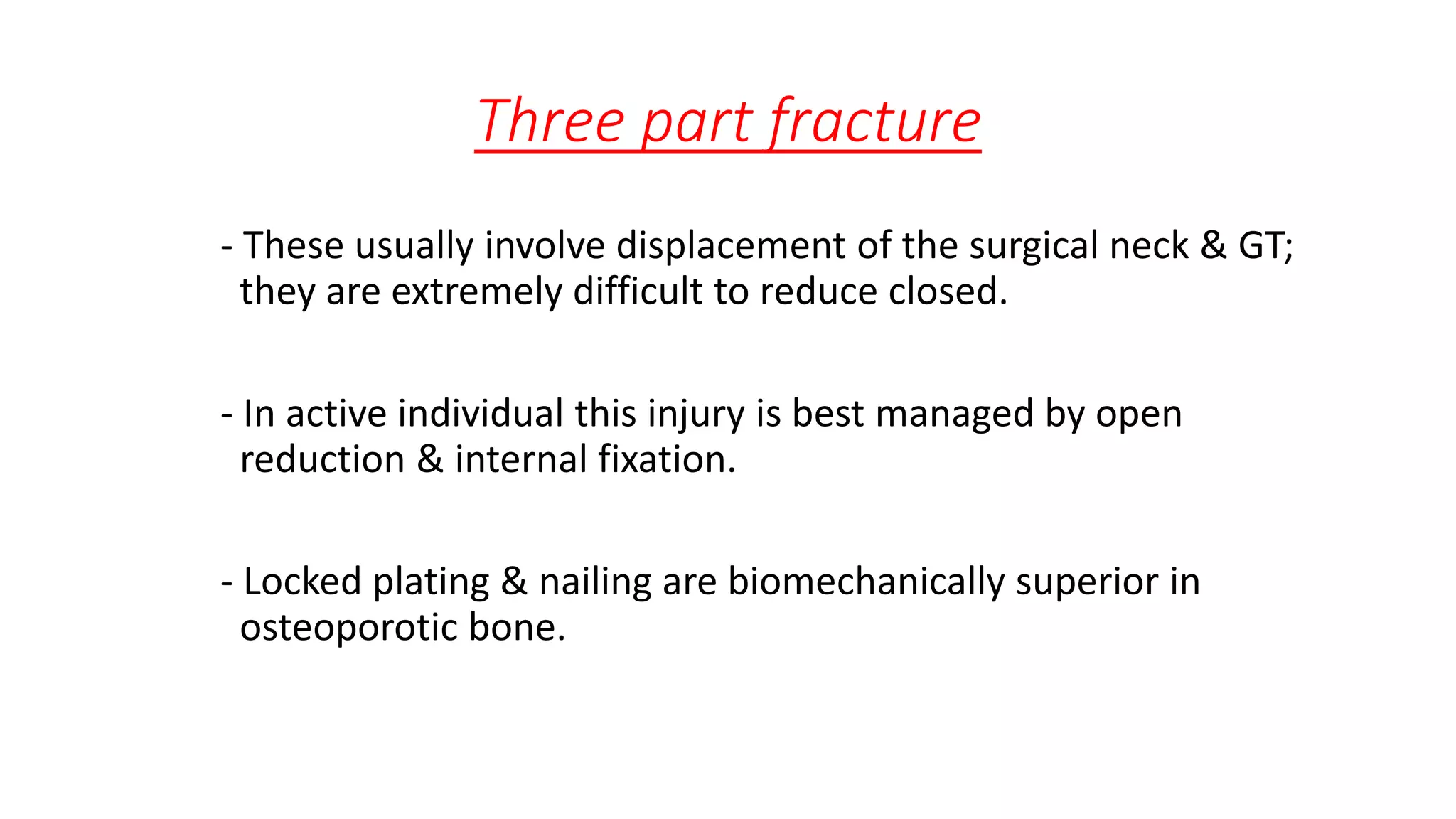 Fracture proximal humerus | PPTX