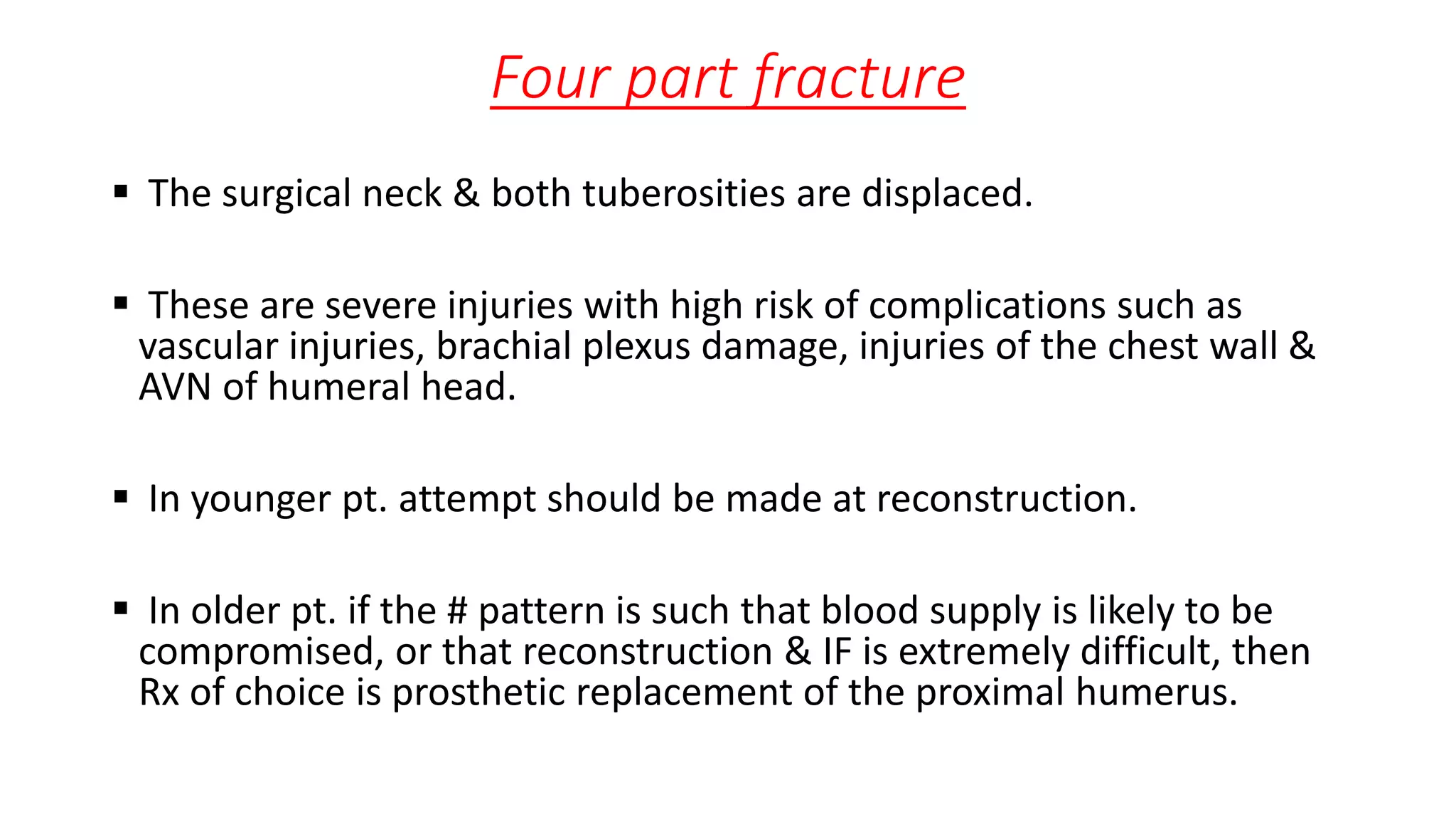 Fracture proximal humerus | PPTX