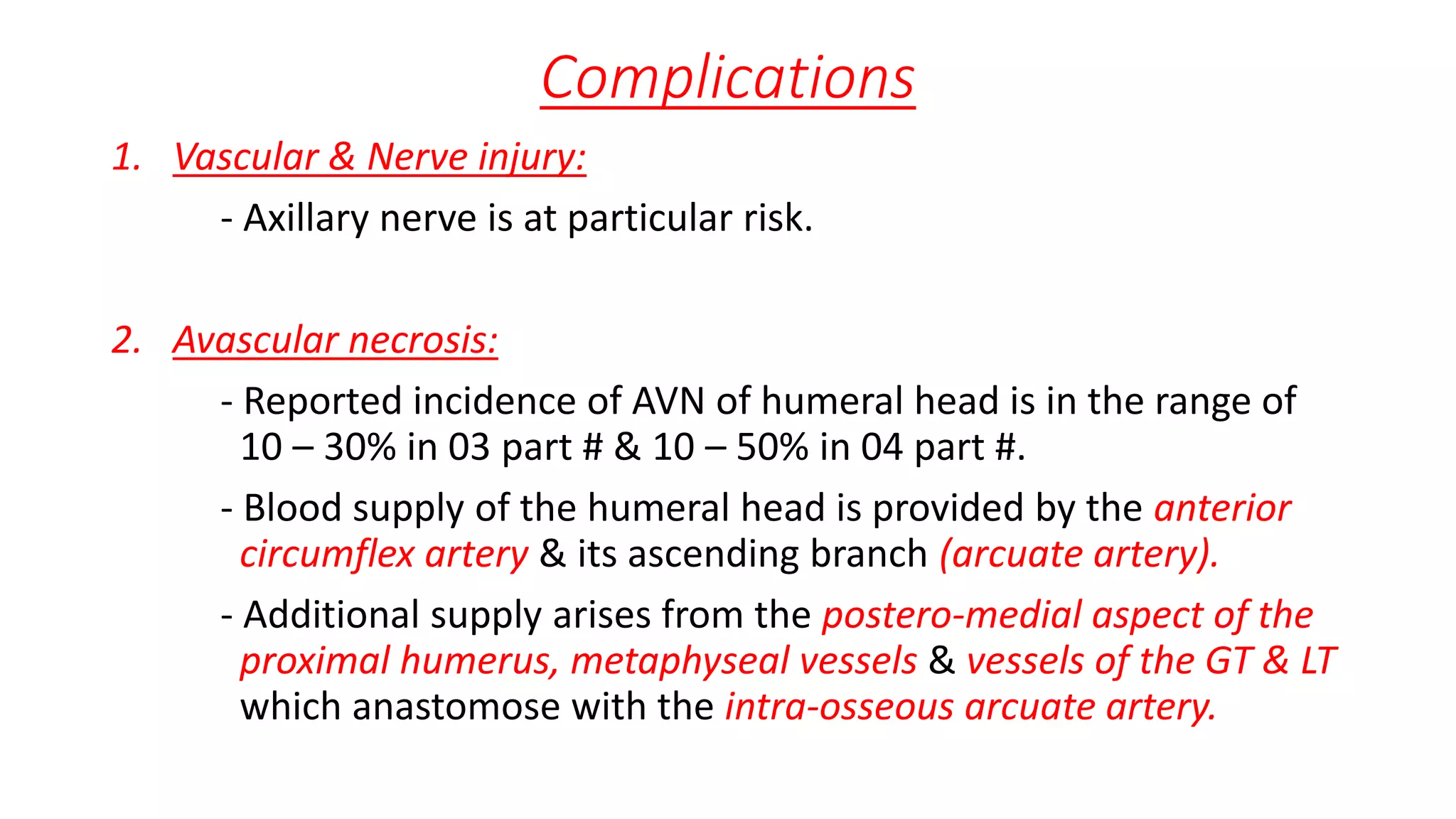 Fracture proximal humerus | PPTX