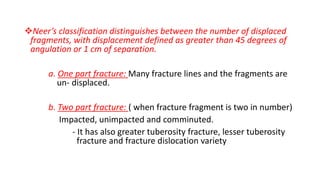 Fracture proximal humerus | PPTX