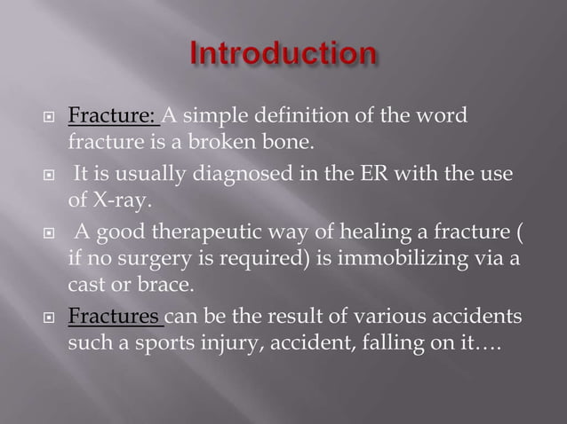 Fracture ppt | PPTX