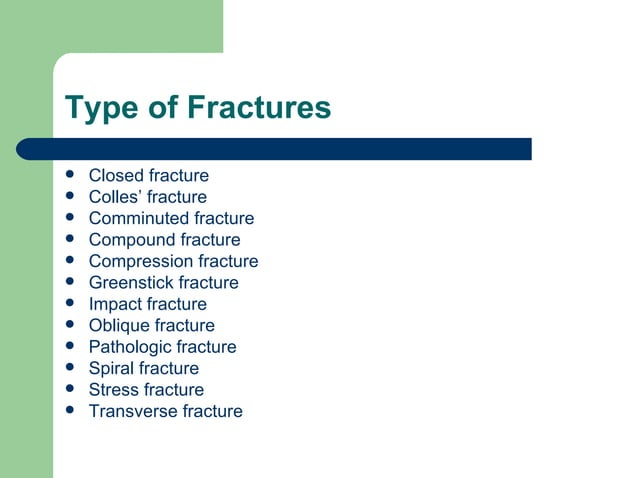 Fractures | PPT