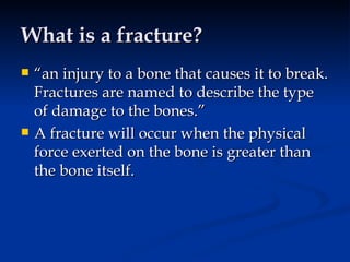 Fractures | PPT