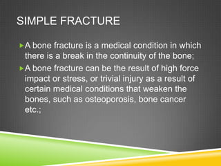 Fractures | PPTX