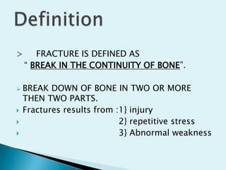 Fractures...types and healing of fractures | PPTX