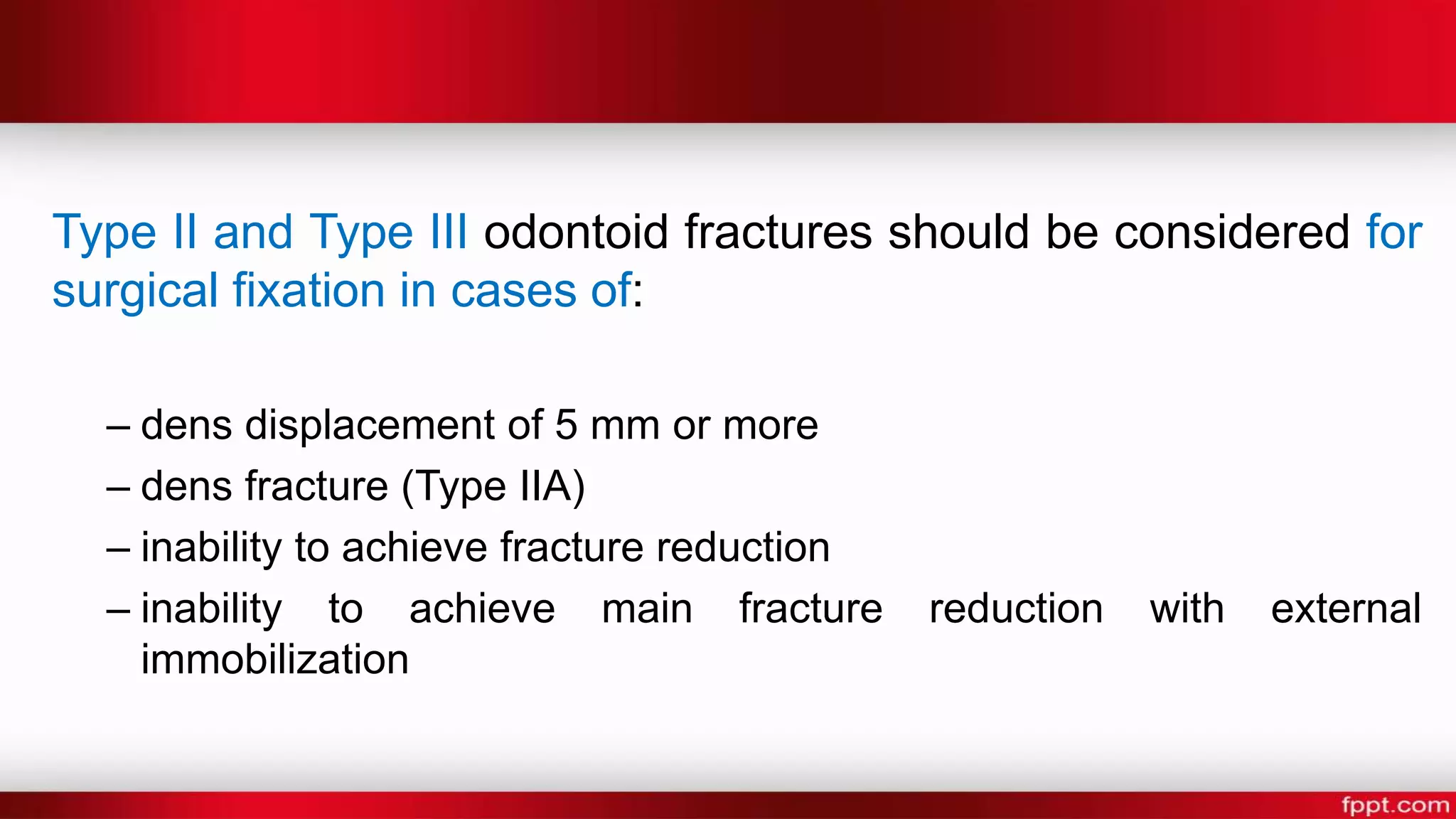 Cervical Fractures(clay shovelers,hangmans,odontoid) | PPTX
