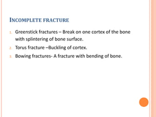 Fractures | PPTX