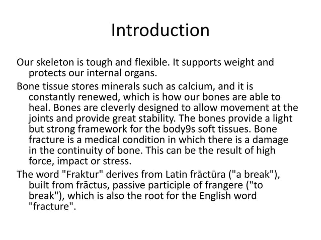power point presentation fractures note | PPTX