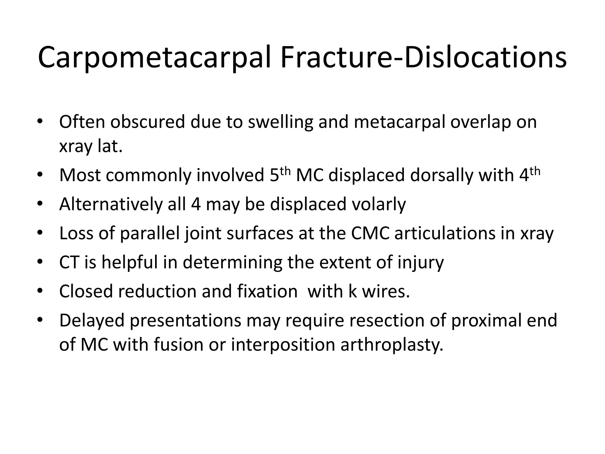 Fractures and dislocations of hand | PPTX