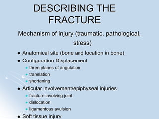 Fractures, bone healing & principles of tx. of fractures | PPT