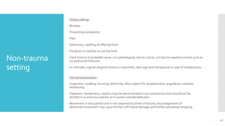 FRACTURES & FRACTURE MANAGEMENT, classification, investigations and ...