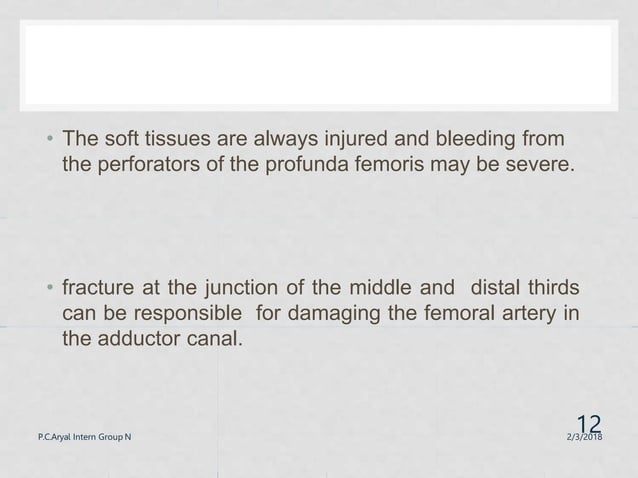 fracture shaft of femur.pptx | First Aid | Injuries