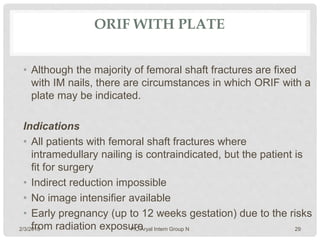 Fracture shaft of femur | PPTX