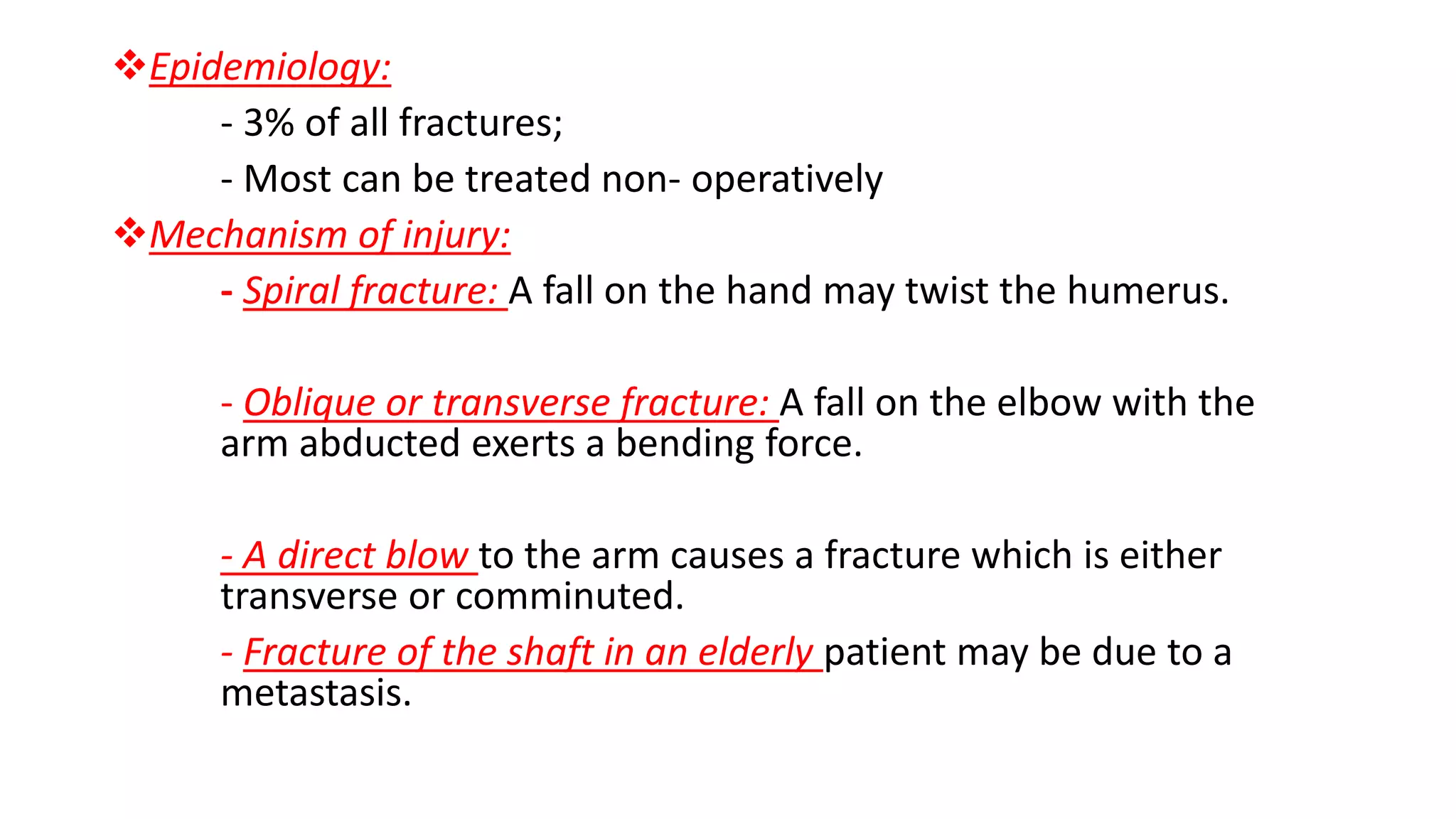 Fracture shaft of humerus | PPTX