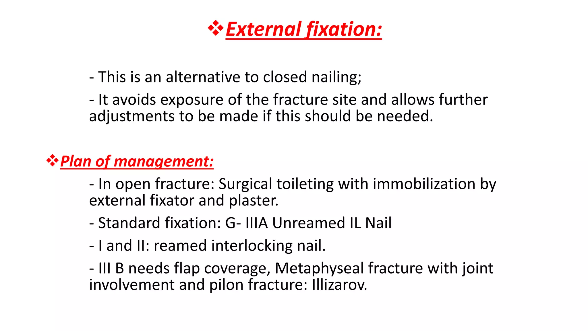 Fracture shaft of tibia | PPTX | Death, Injury, or Military Conflict ...