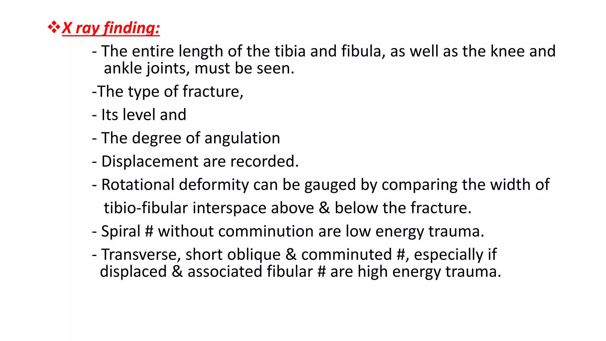 Fracture shaft of tibia | PPTX