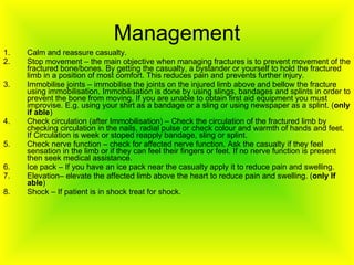 Fractures | PPT | First Aid | Injuries