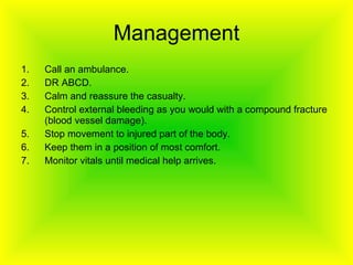 Fractures | PPT | First Aid | Injuries