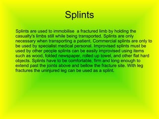 Fractures | PPT | First Aid | Injuries