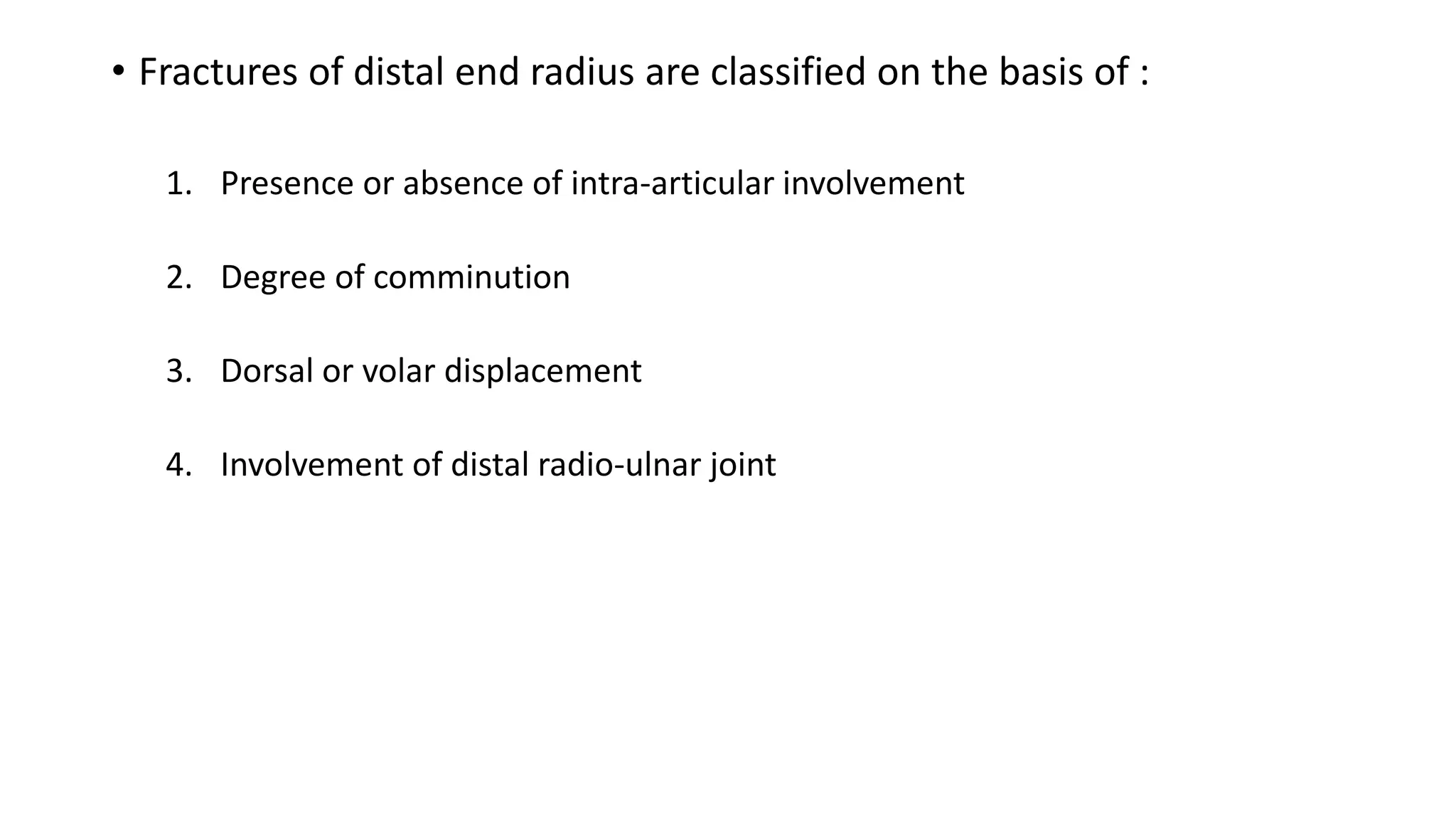 Fractures of distal end radius | PPTX