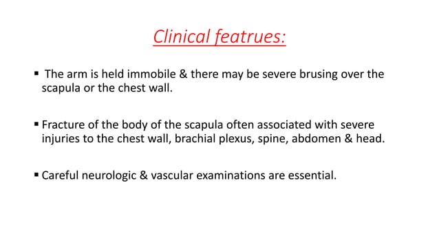 Fractures of scapula | PPTX | Death, Injury, or Military Conflict ...