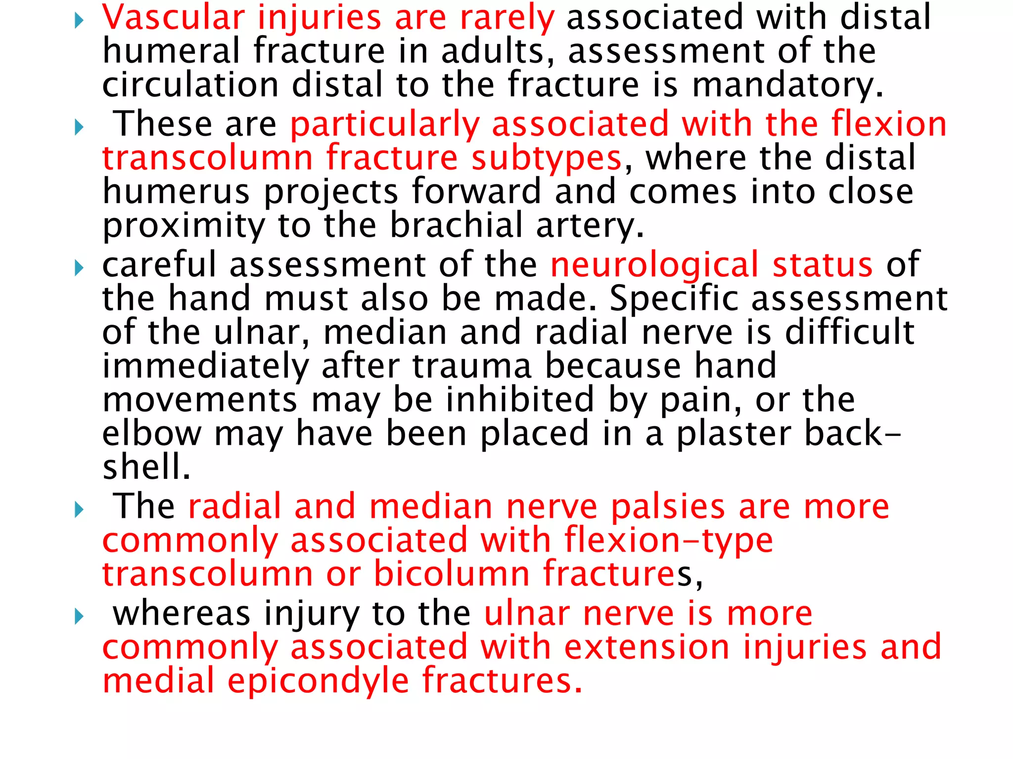 Fractures of the distal humerus ppt | PPTX