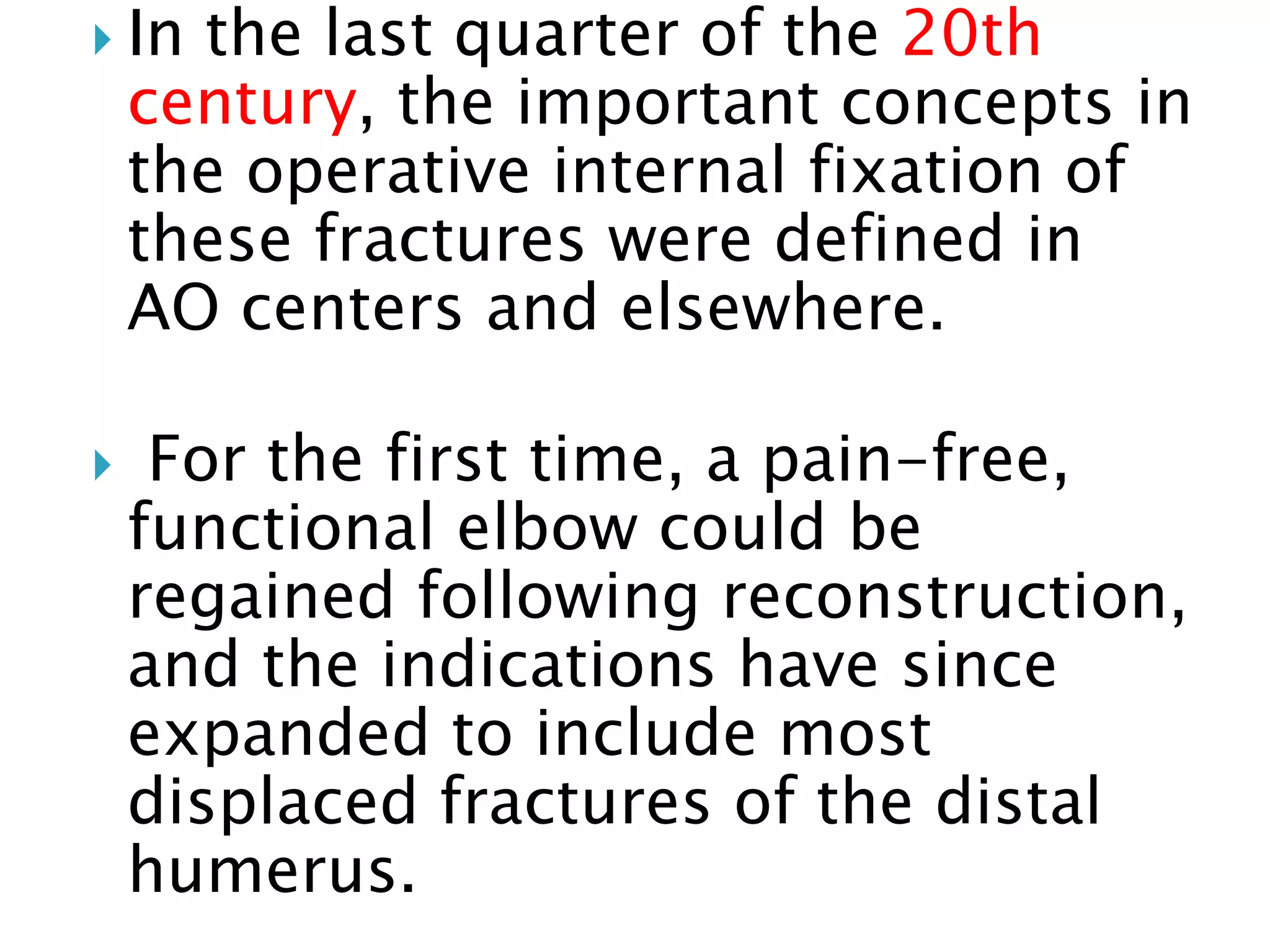 Fractures of the distal humerus ppt | PPTX