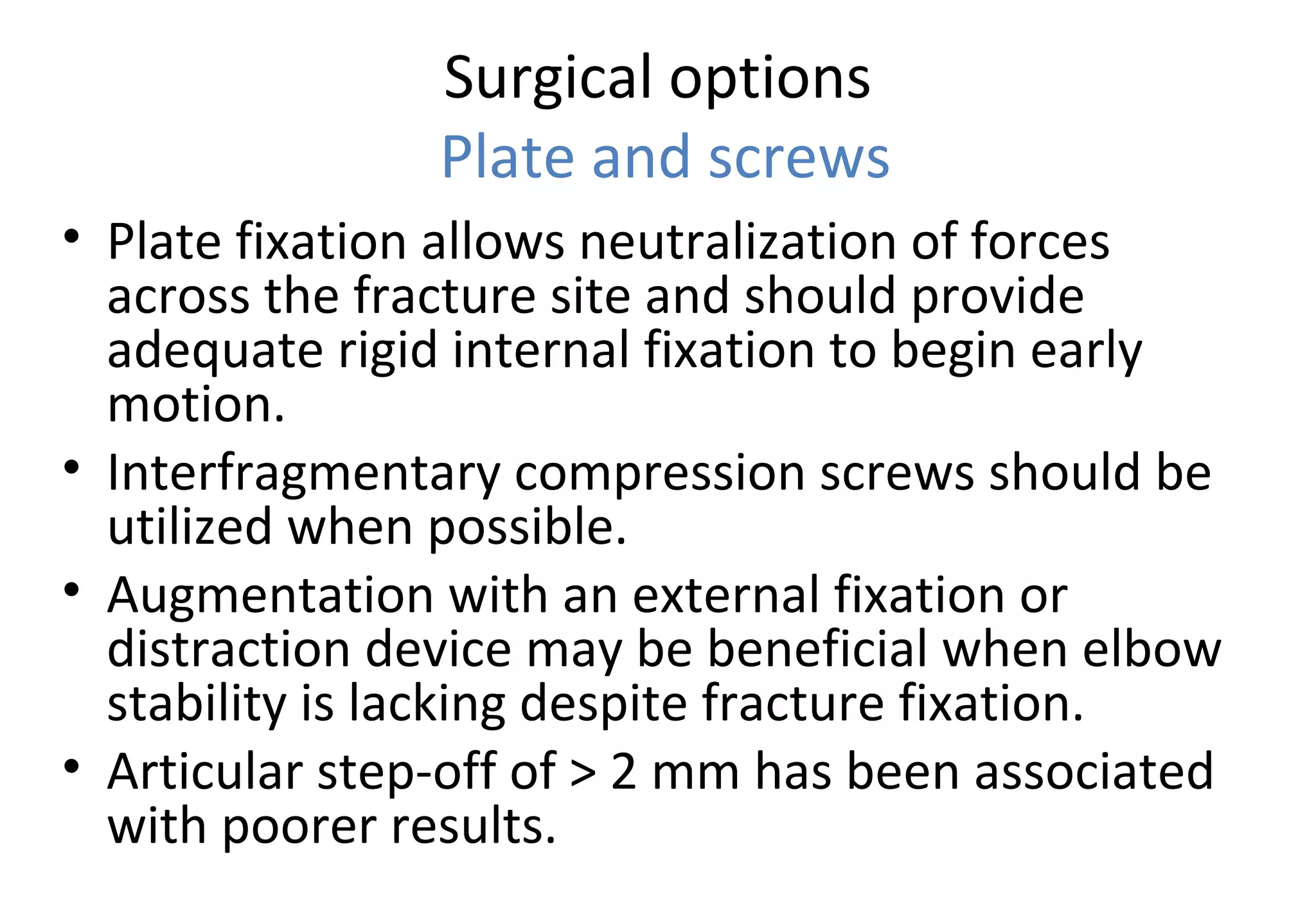 Fractures of the olecranon | PPT