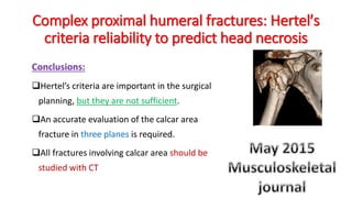Fractures of the proximal humerus | PPT