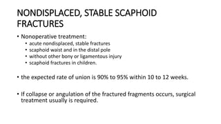 Fractures of the scaphoid | PPTX