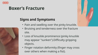 FRACTURES OF THE WRIST AND HAND break in the bones.pptx