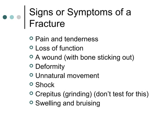 Fractures sprains and dislocations | PPS | First Aid | Injuries