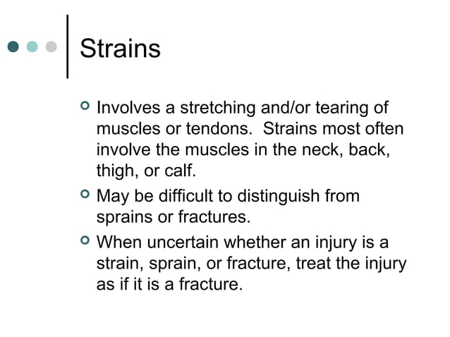 Fractures sprains and dislocations | PPS | First Aid | Injuries