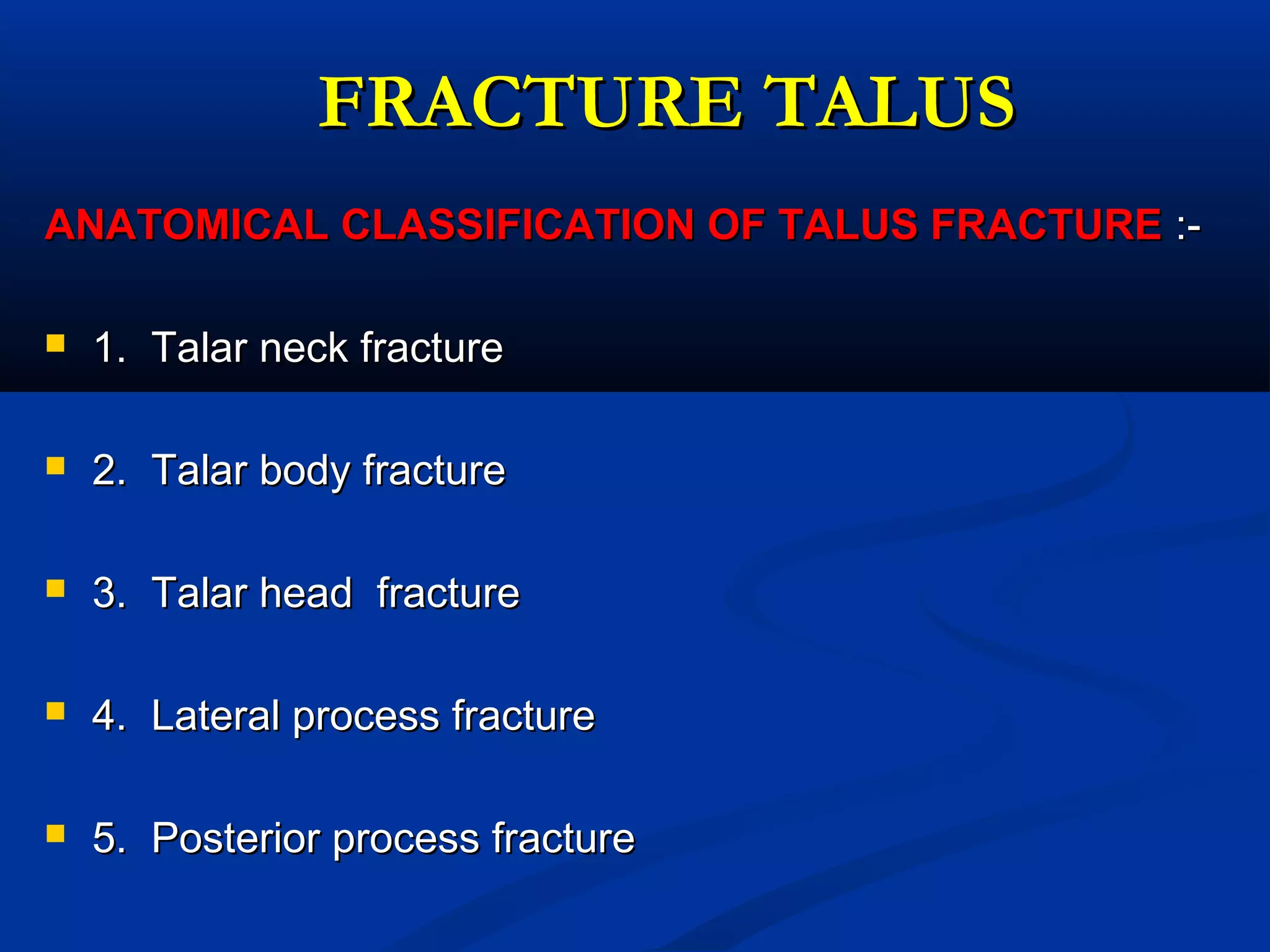 Fracture Talus | PPT