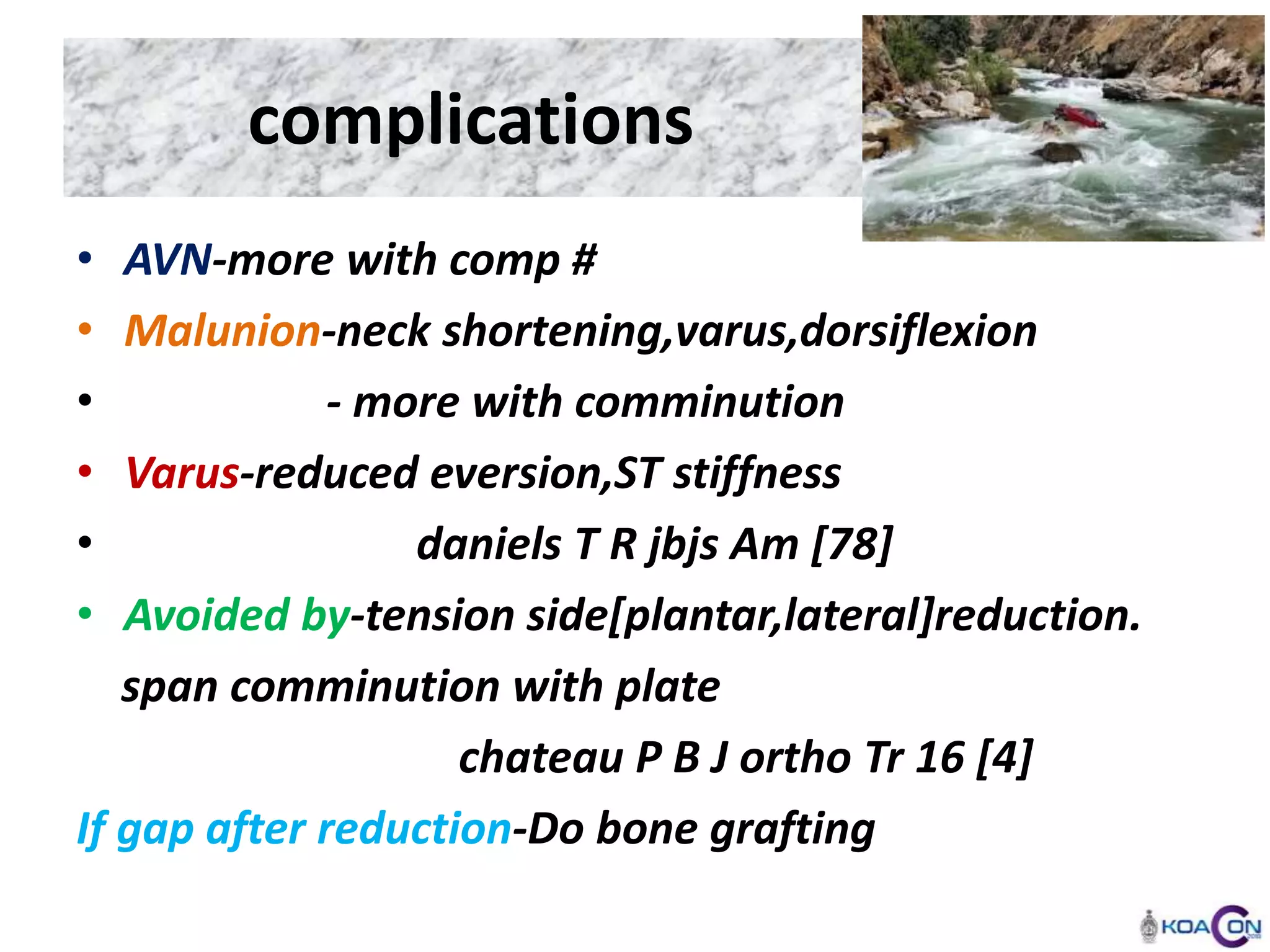 Fracture talus surgical options-dr mohamed ashraf-hod orthopaedics govt ...