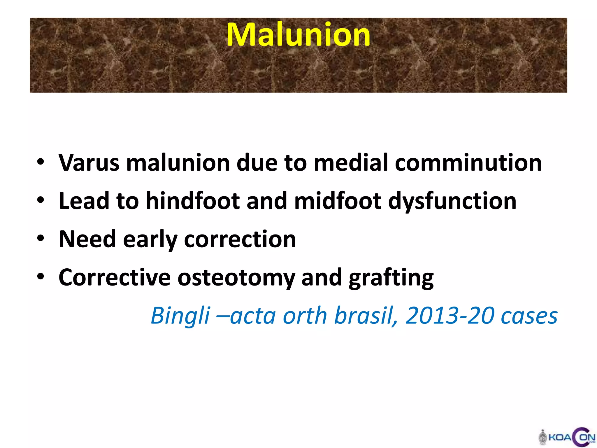 Fracture talus surgical options-dr mohamed ashraf-hod orthopaedics govt ...
