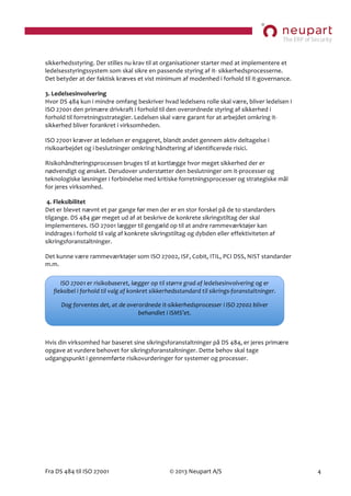 Fra DS484 til ISO27001 | PDF