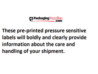 Fragile caution labels | PPTX