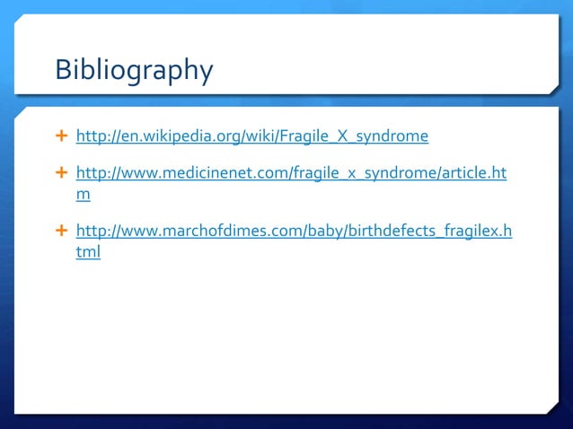 Fragile x bio | PPTX | Brain and Nervous System Disorders | Diseases and Conditions