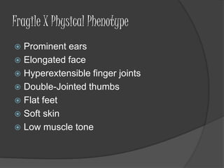 Fragile x Syndrome 2.0 | PPTX