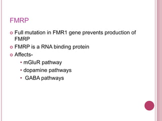 Fragile x syndrome | PPTX