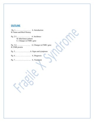 Fragile x syndrome | DOCX