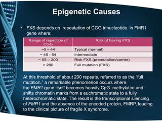 Fragile x syndrome | PPTX