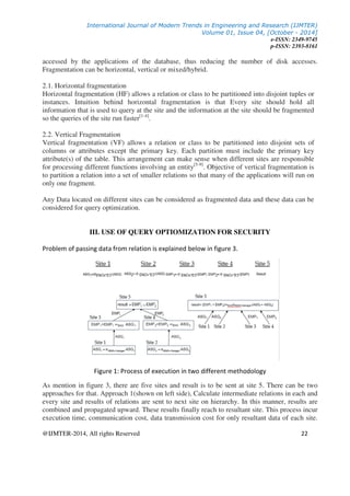 Fragmentation as a Part of Security in Distributed Database: A Survey | PDF