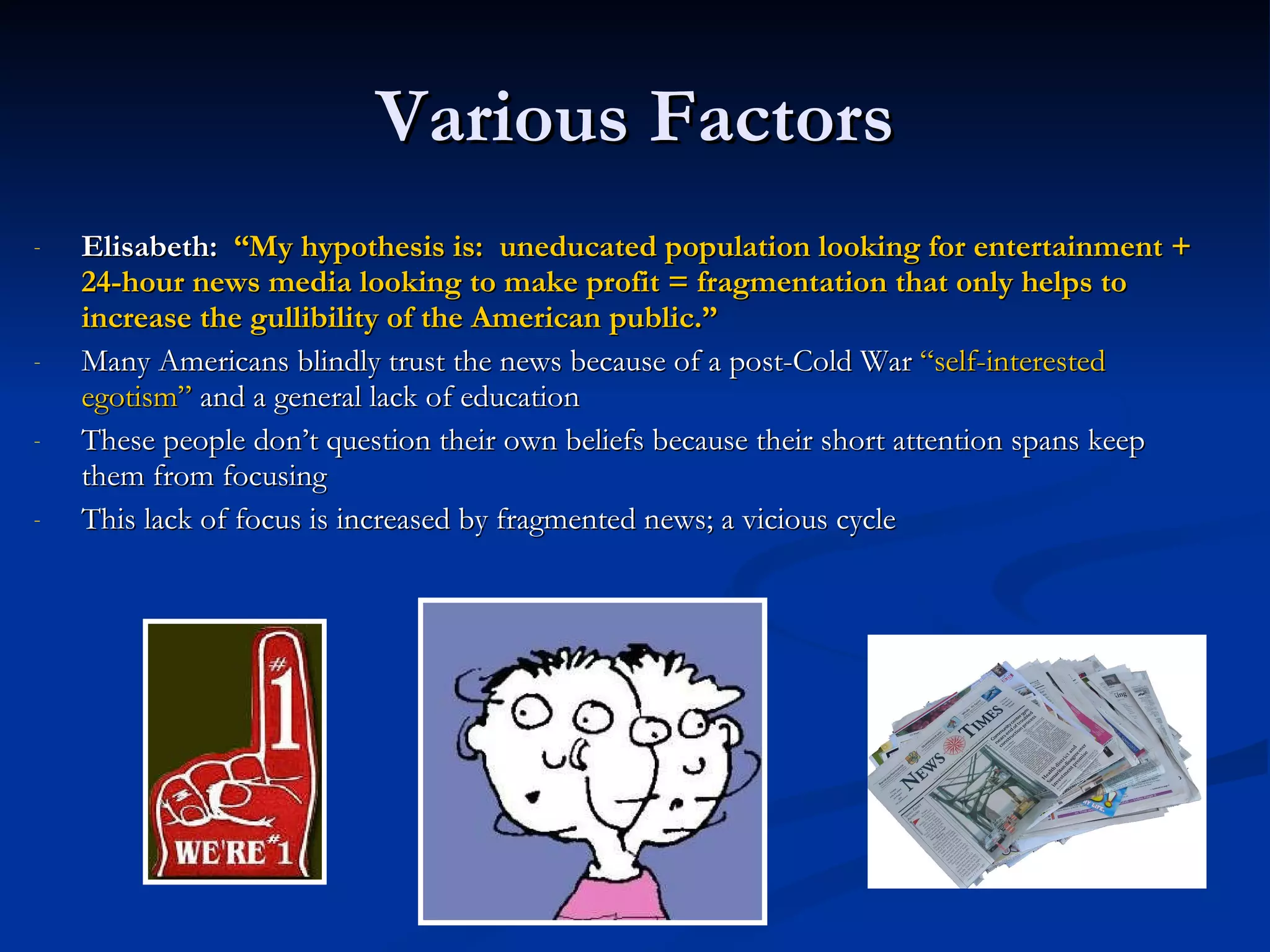 Fragmentation and gullibility | PPT